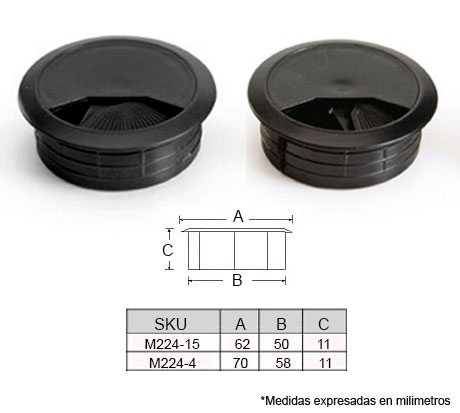 "PASACABLES ": Herrajes Bralle